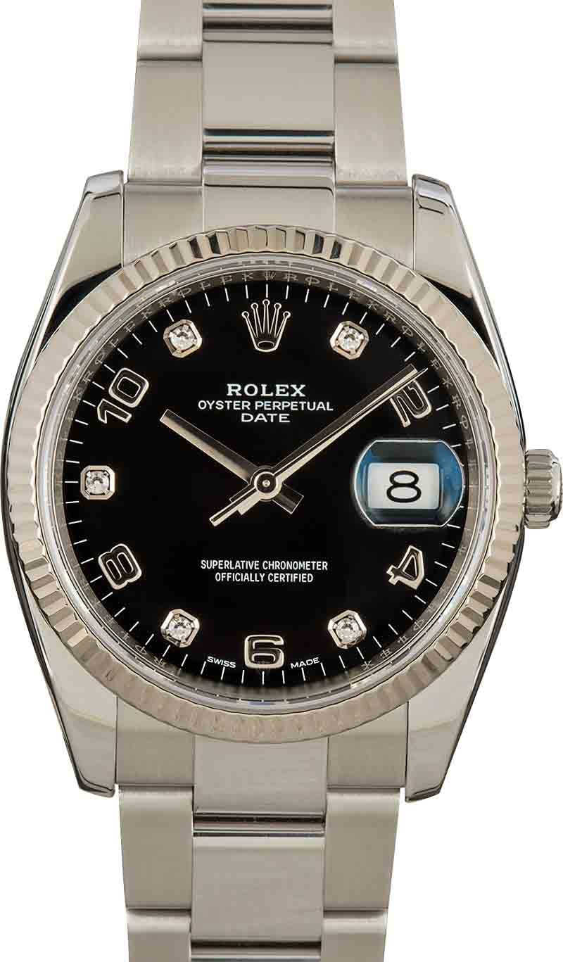 Buy Used Rolex Date 115234 | Bob's Watches - Sku: 184357 PL